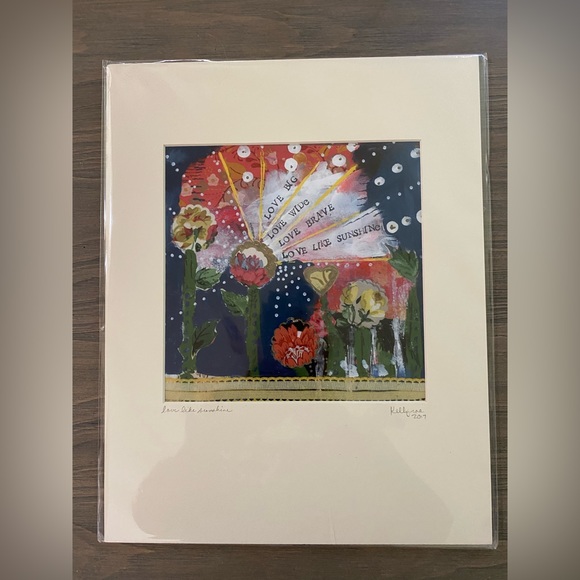 Signed Kelly Rae art